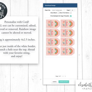 Teacher Thank You Tag, Thanks for Making This Year so Bright, Cute ...