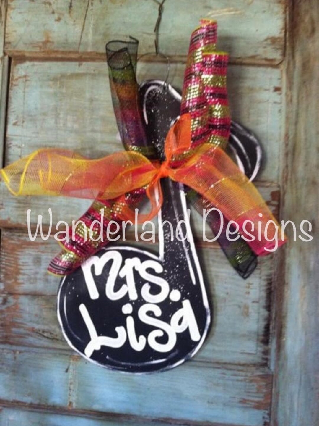 Music Note Teacher Door Hanger - Etsy