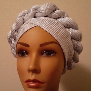 Fashionable Pleated Turban Headcap. New Ready to Wear Hijab Head Cap ...
