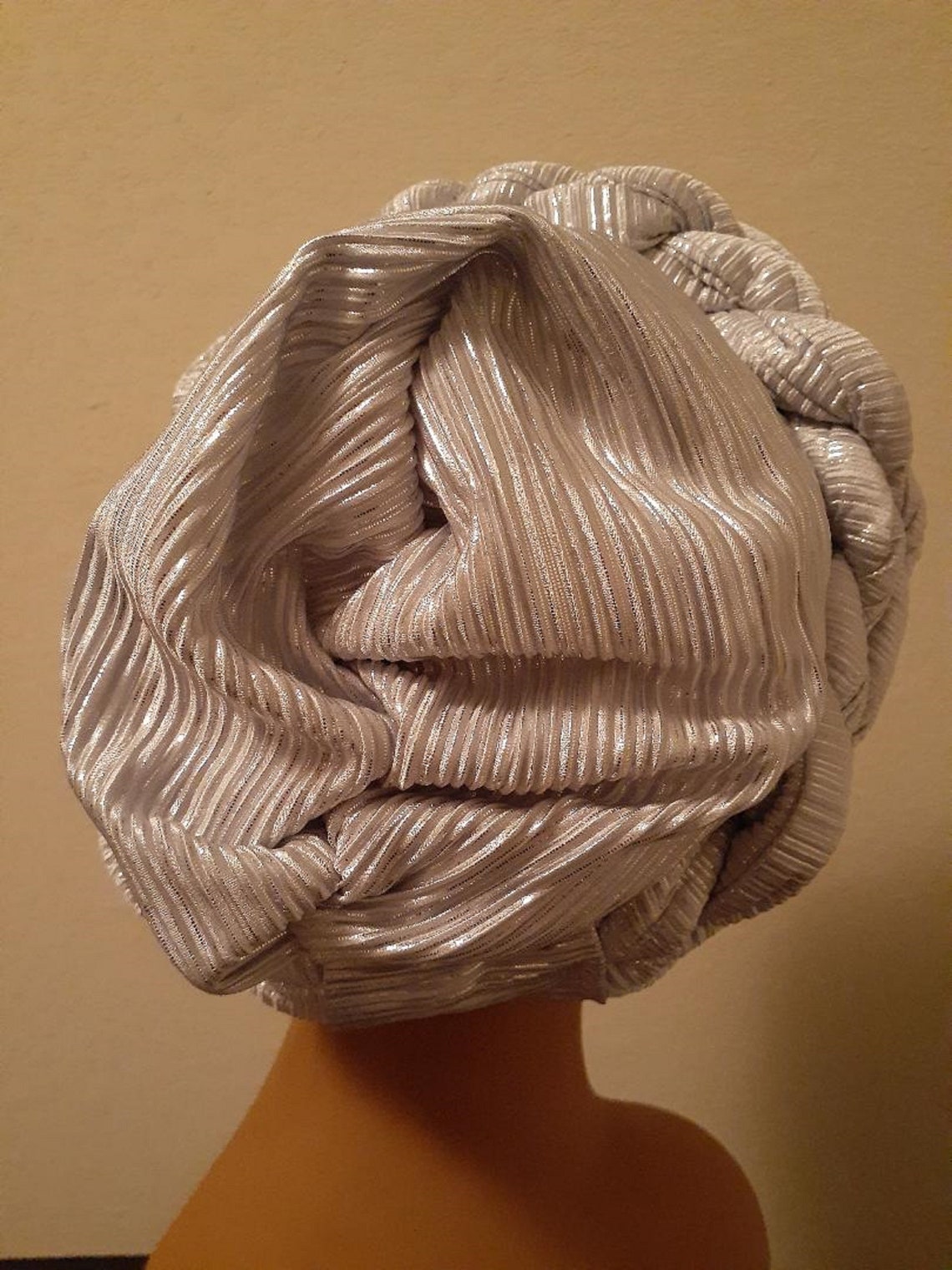 Fashionable Pleated Turban Headcap. New Ready to Wear Hijab Head Cap ...