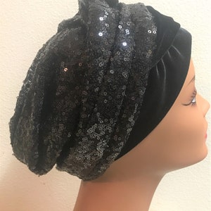 Velvet Sequins Extra Longturban Head Wraps Hijab Head Scarf. | Etsy