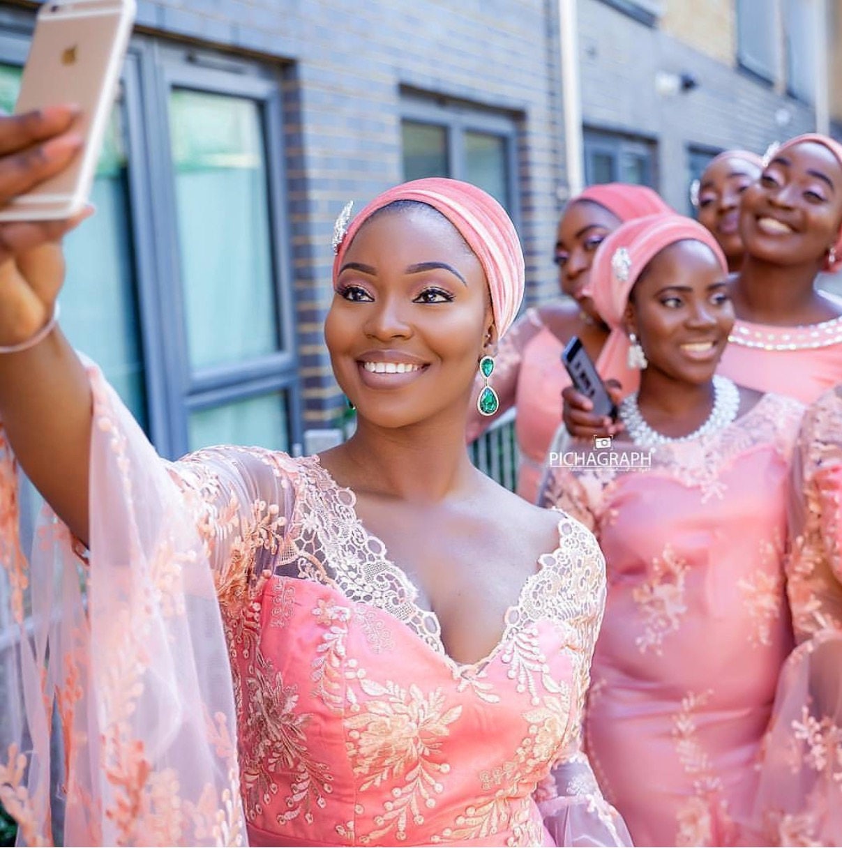 Peach Turban Head Wraps Hijab Head Scarf, Extra Long. One Size Fits All ...