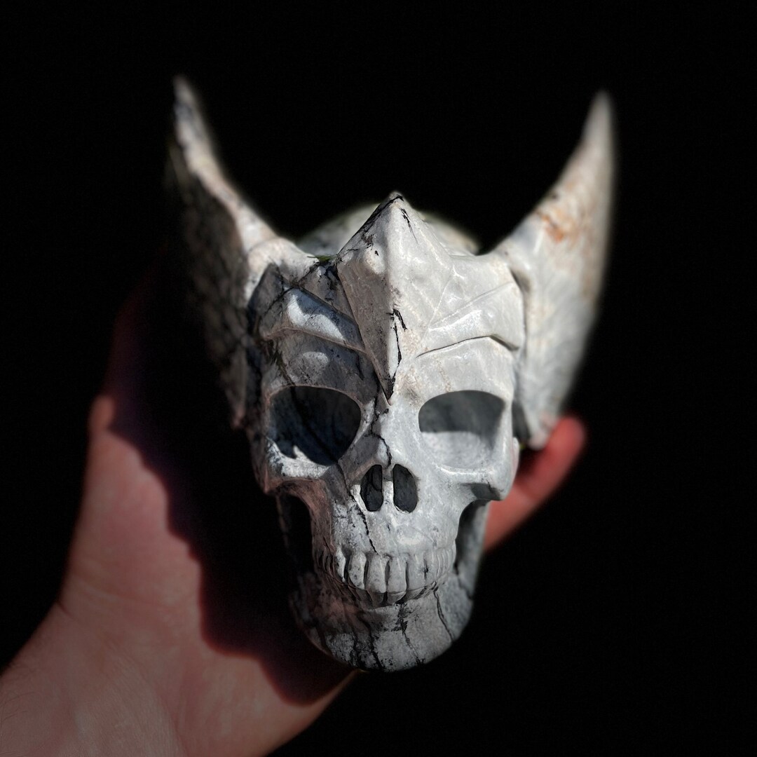 The Valkyrie - Realistic 2kg Hand Carved 6" Large Natural Black Network ...