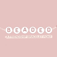 Friendship Bead Bracelet SVG, Alphabet Bead, Doodle Letters, Doodle ...