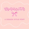 Bow Font SVG, Bow Font for Cricut, Bow Font SVG, PNG, Jpg, Ttf, Pdf ...