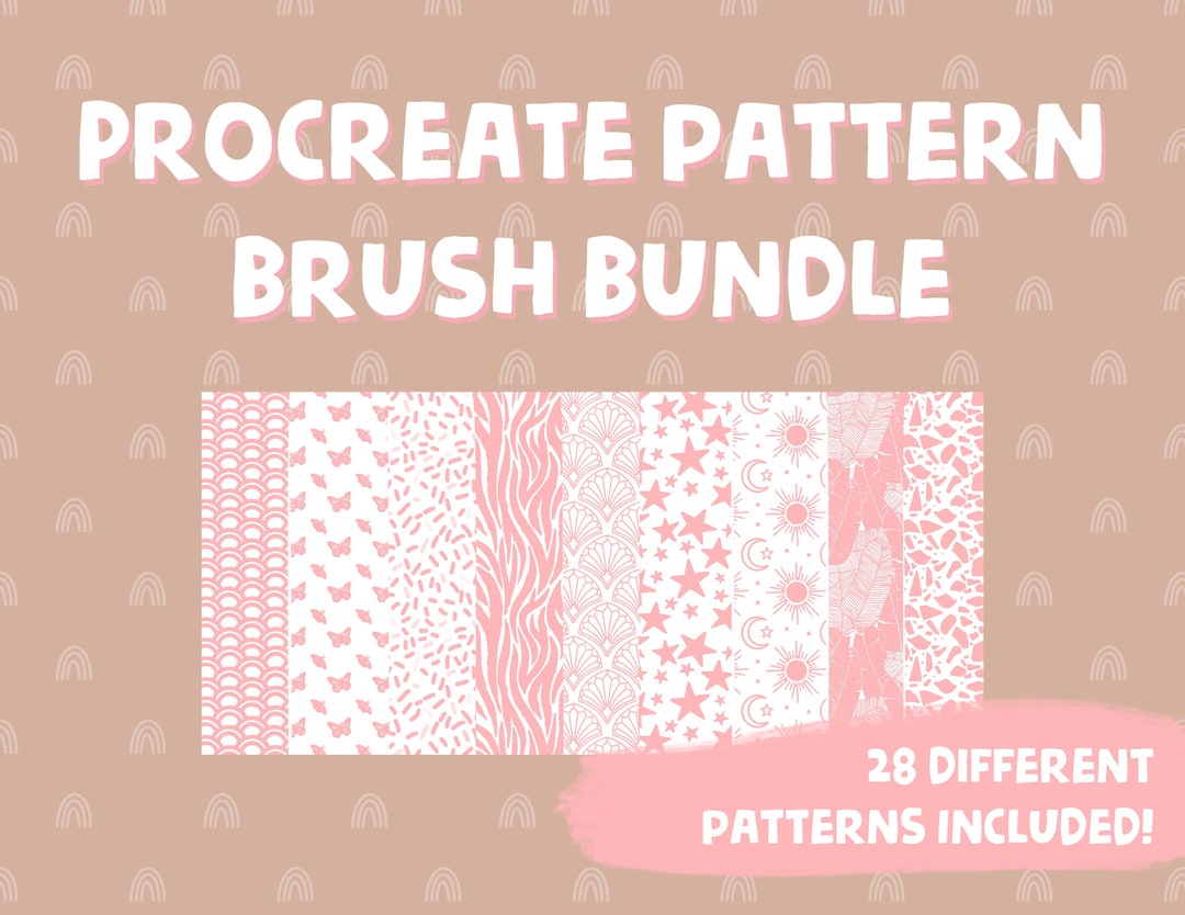 PROCREATE PATTERN BRUSH Bundle - Procreate Brushes - Procreate Bundle ...