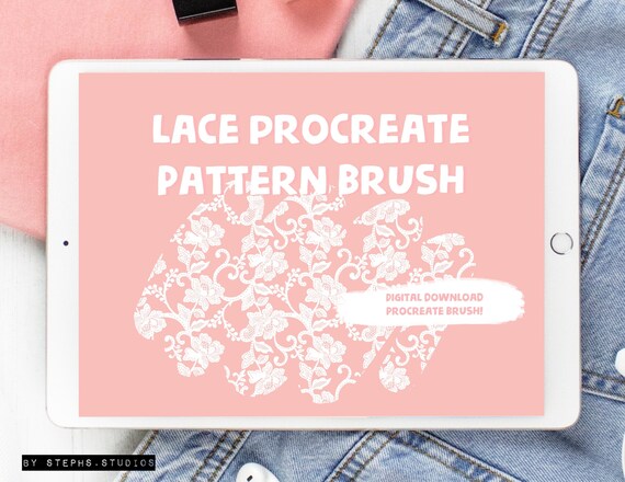 LACE PROCREATE Pattern brush instant download procreate | Etsy