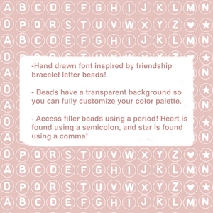 BEADED FRIENDSHIP BRACELET Font | Swiftie Font | Handwritten Font ...