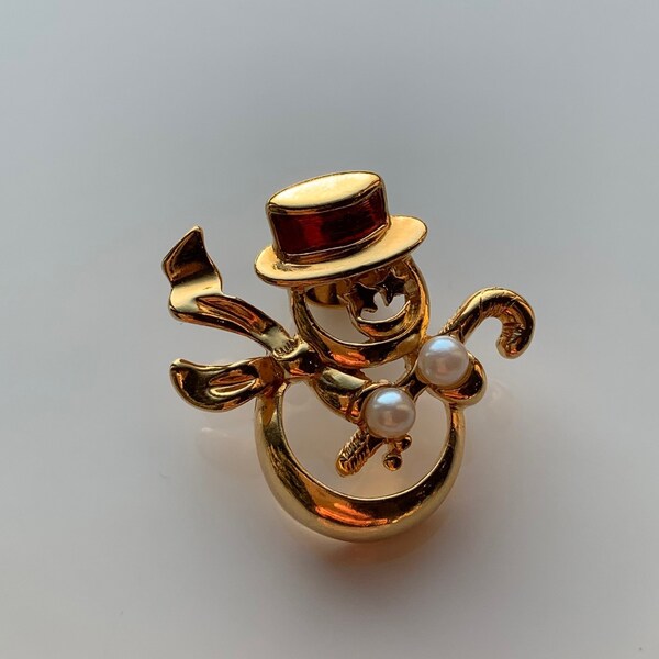 Snowman Pin - Etsy