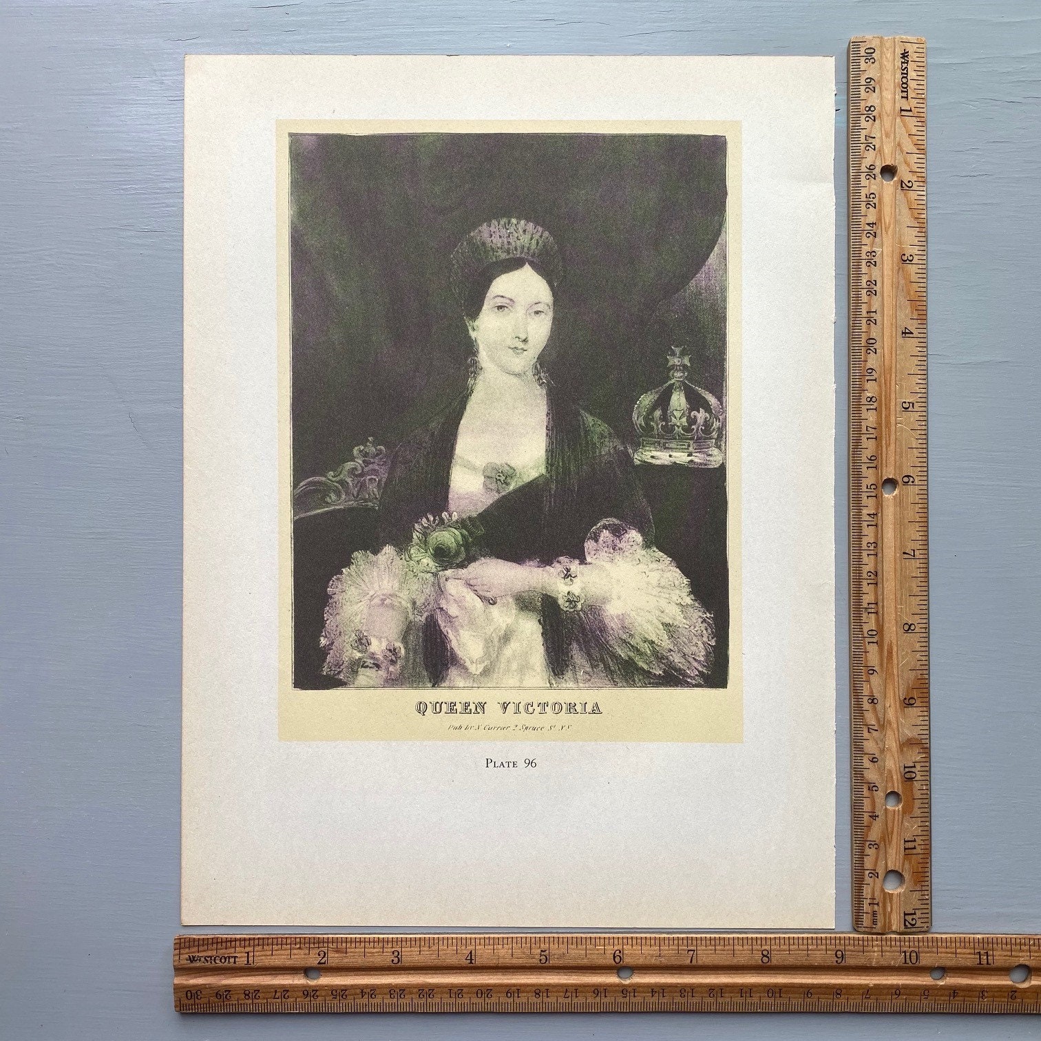 Vintage Queen Victoria Lithograph 1940s Currier and Ives | Etsy