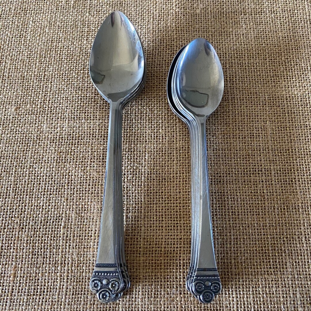 Vintage Japanese Stainless Spoons National Silver COSTA MESA - Etsy