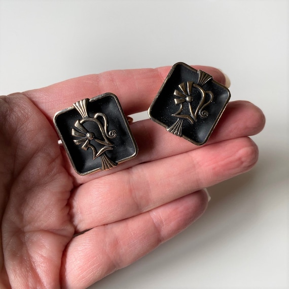 Vintage Swank Medieval Knight Cuff Links, Spartan War… - Gem