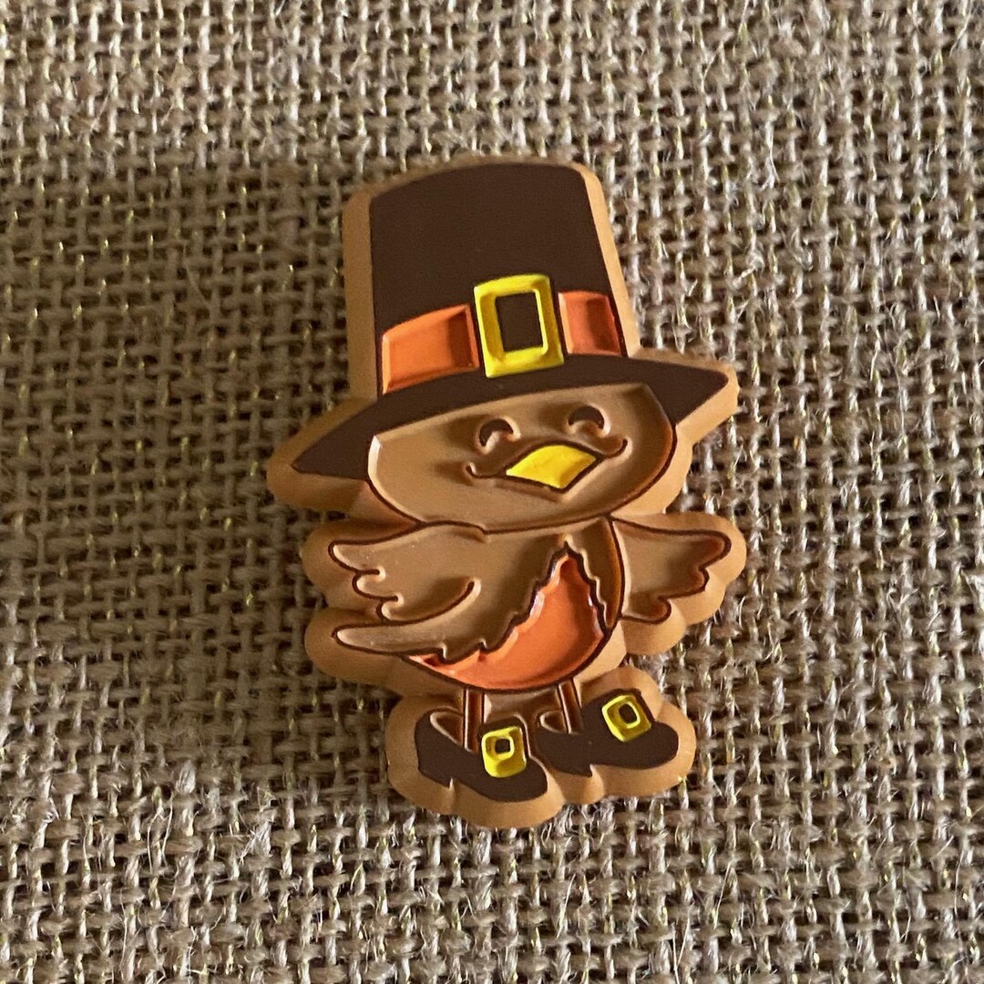 Vintage Hallmark Pilgrim Turkey Pin, Retro 1970s Thanksgiving Brooch ...