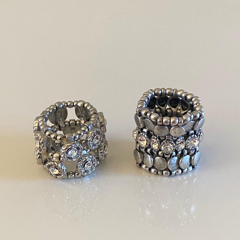 Rhinestone Stretch Ring - Etsy