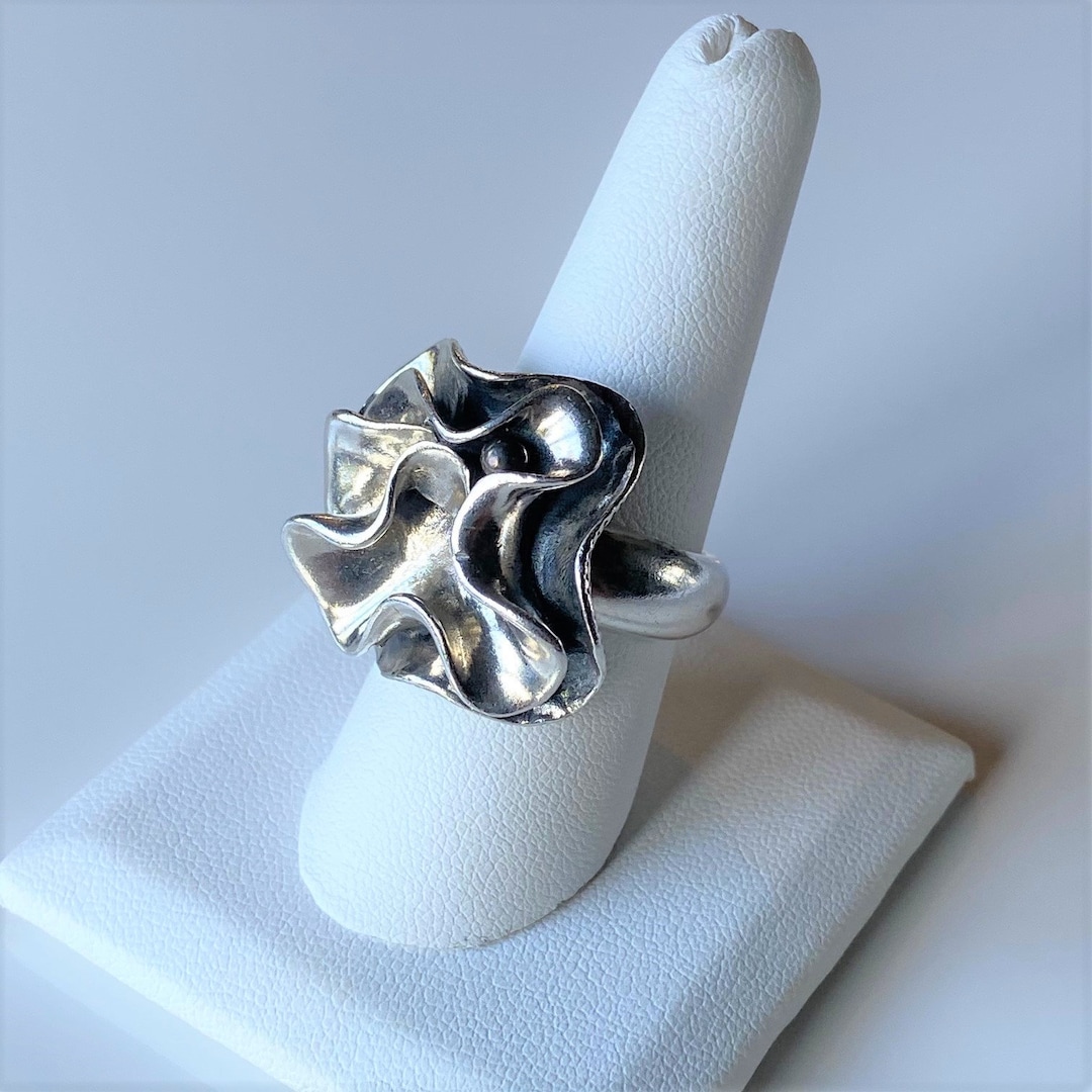 Vintage Silpada Sterling Silver Ring, Silpada Cocktail Ring, Heavy ...