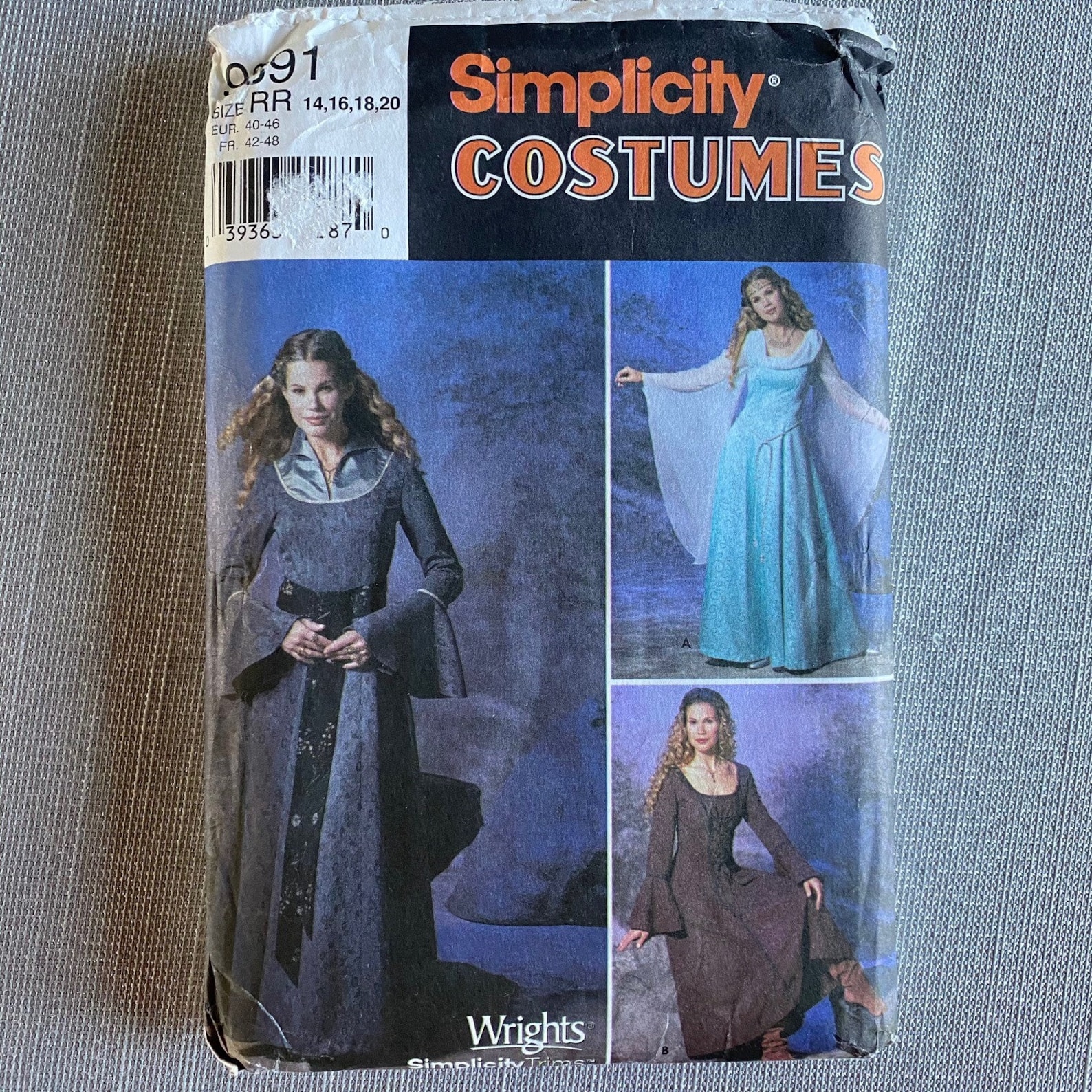 Simplicity 9891 Medieval Dress UNCUT Sewing Pattern Ren Faire - Etsy
