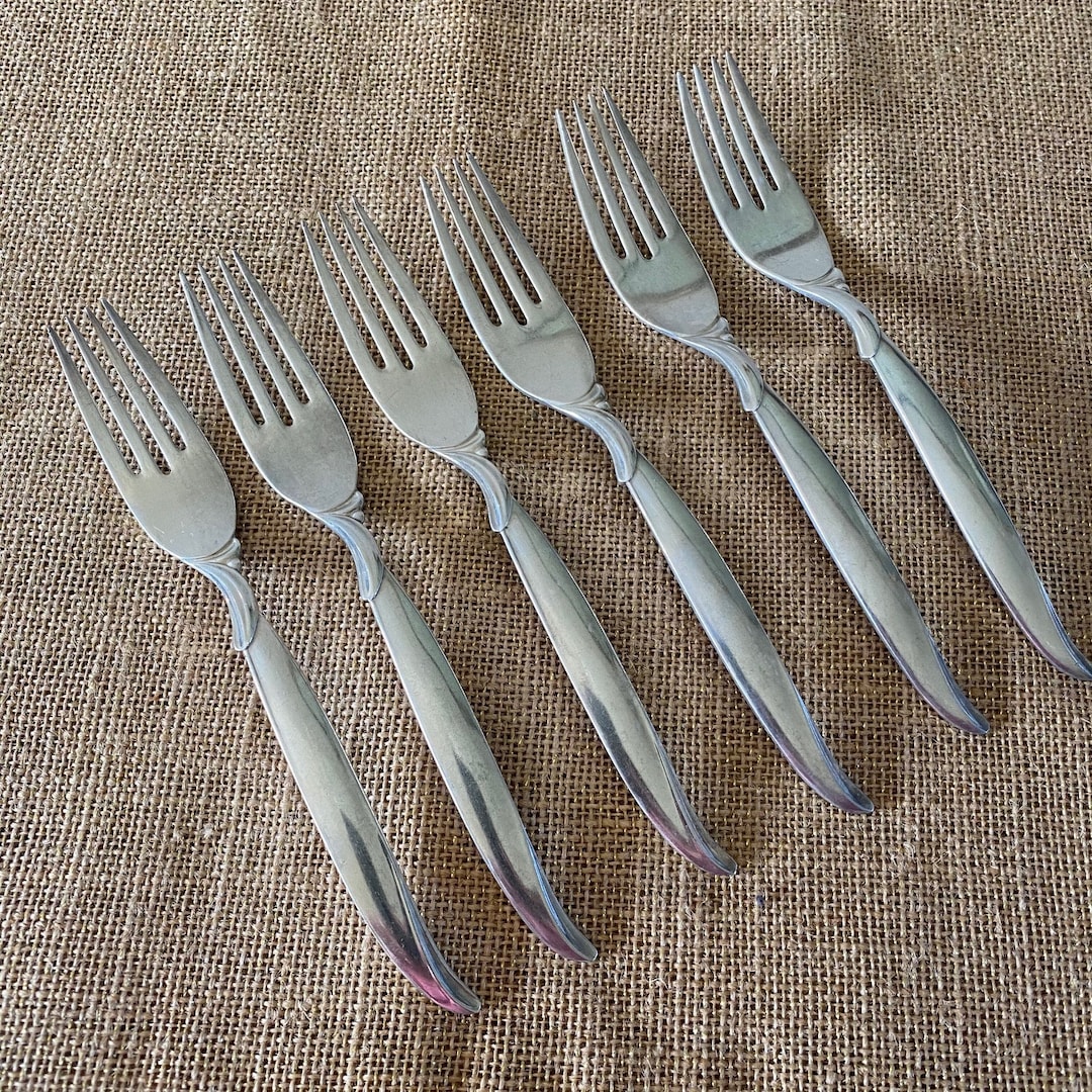 Vintage 1847 Rogers Bros FLAIR Dinner Forks, Set of 6 Silver Plate ...