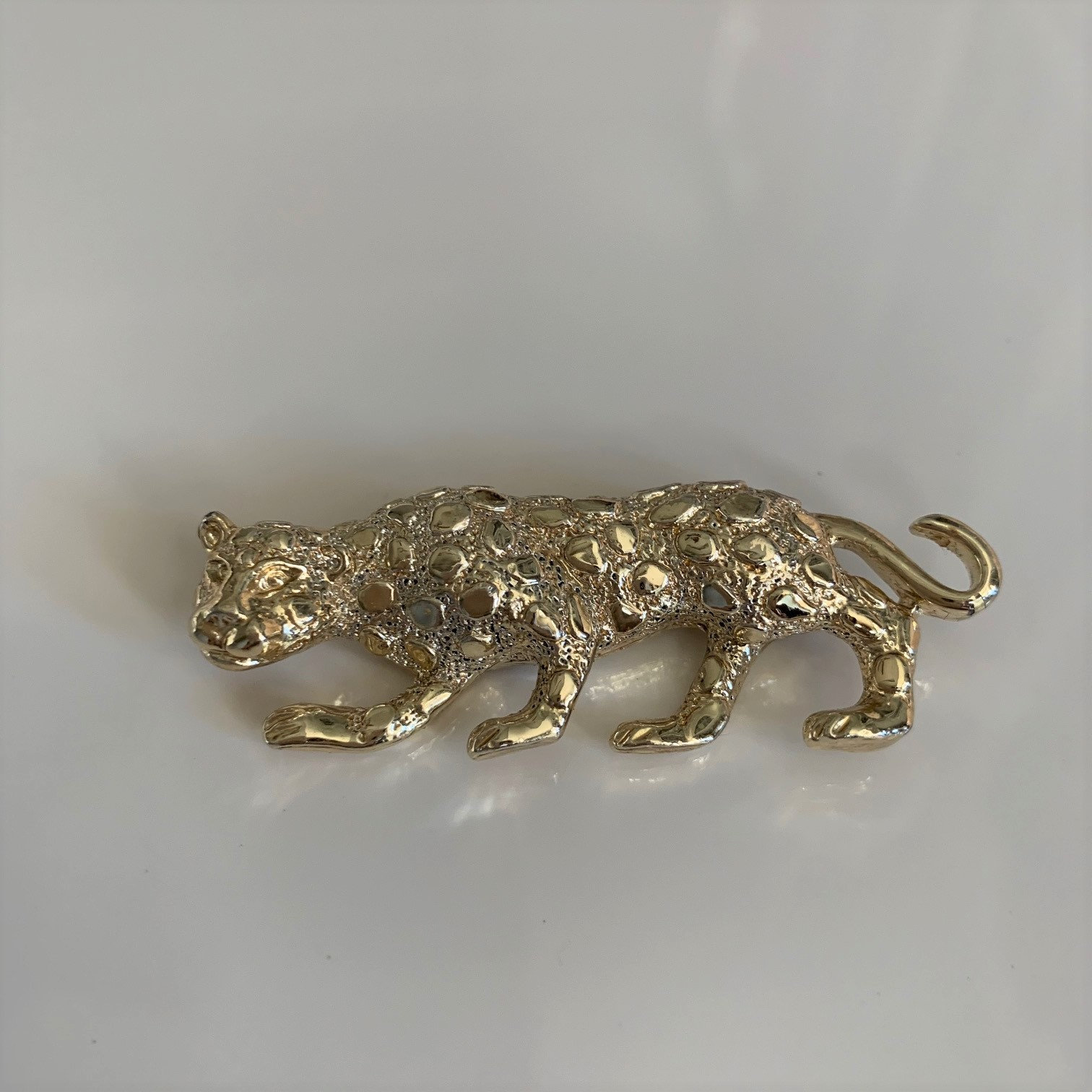 Vintage Gerry's Jaguar Brooch Pin, Gold Tone Leopard Brooch, Panther ...