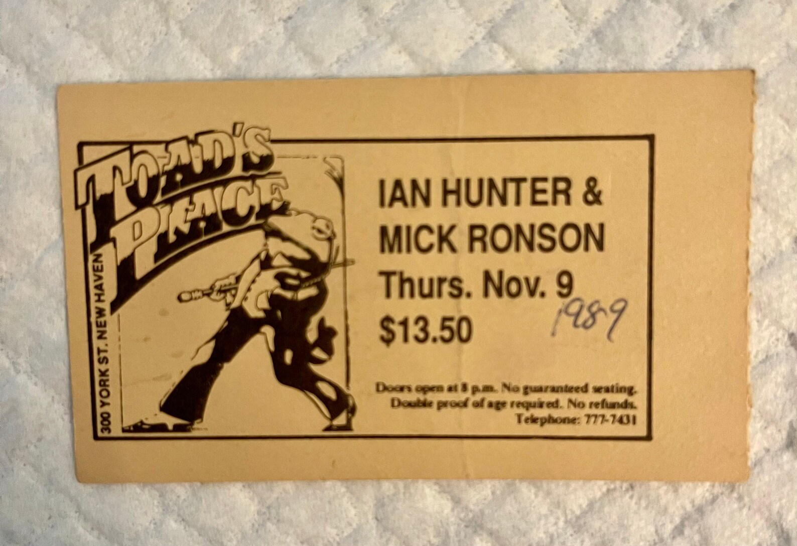 Mick Ronson Autograph Ian Hunter Vintage Concert Photo - Etsy