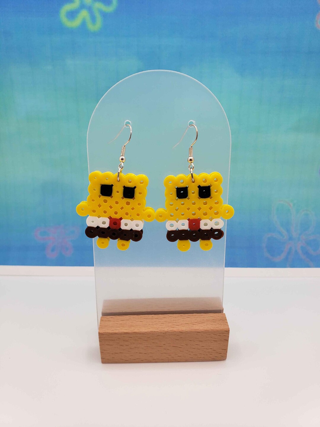 Spongebob Perler Earrings - Etsy