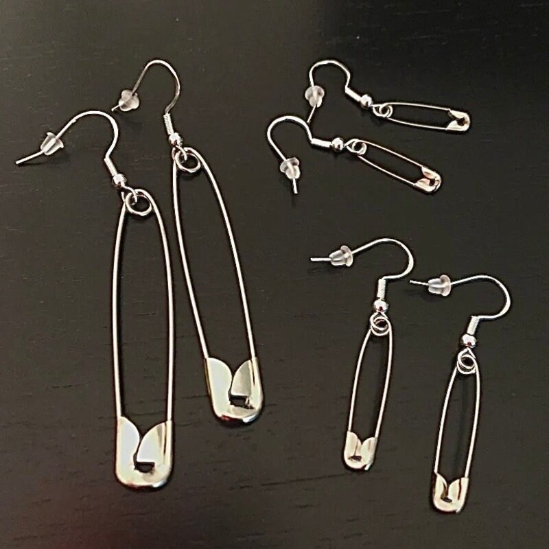 Safety Pin Earring - Etsy