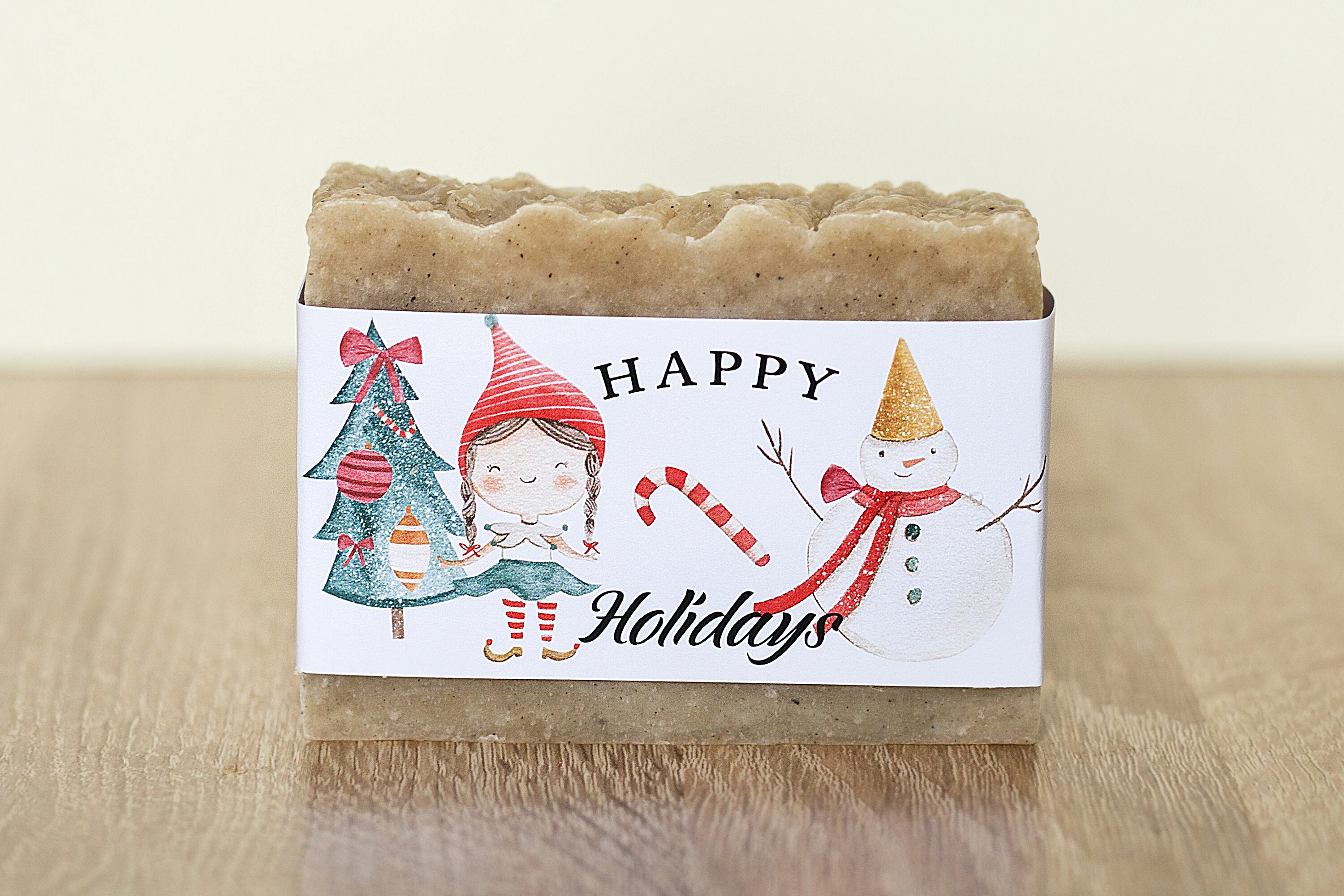 Christmas Soap Bar Happy Holidays Soap Santa Gift Handmade - Etsy