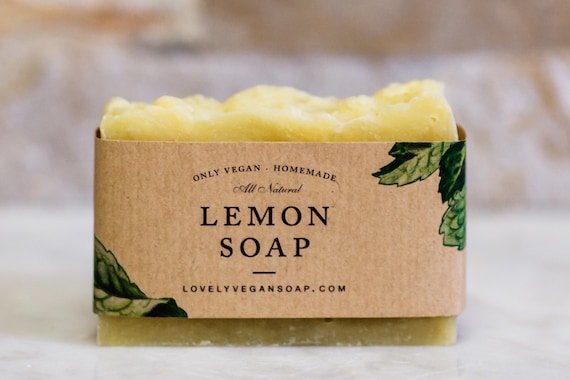 Lemon soap citrus soap natural lemon soap lemon baby shower | Etsy