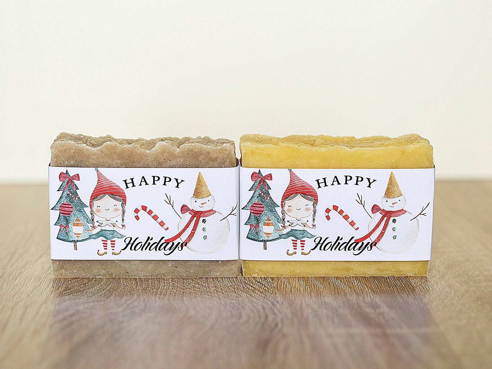 Christmas Soap Bar Happy Holidays Soap Santa Gift Handmade - Etsy