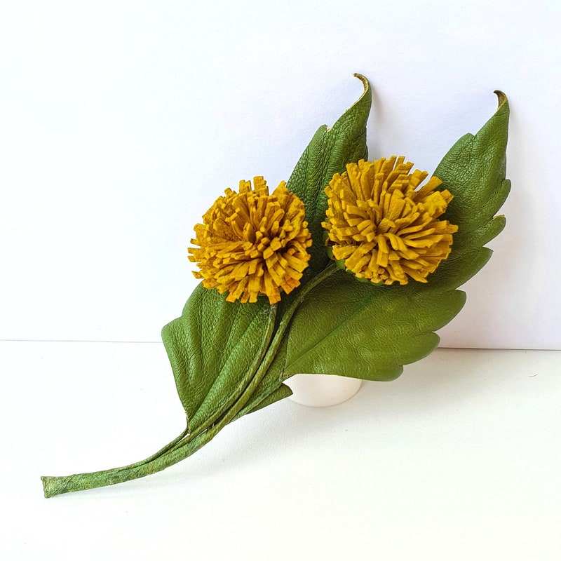Dandelion Brooch - Etsy