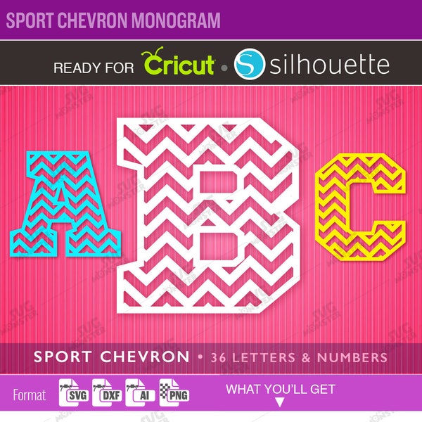 Chevron Font - Etsy