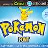 POKEMON FONT SVG Alphabet Svg Dxf Cutting Files for Vinyl Cutter & Heat ...