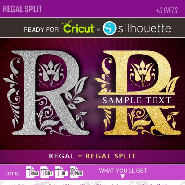 Split Regal Font - Etsy
