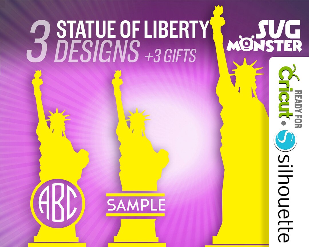 STATUE of LIBERTY Svg Cut Files for Electronic Cutter Cricut Design ...