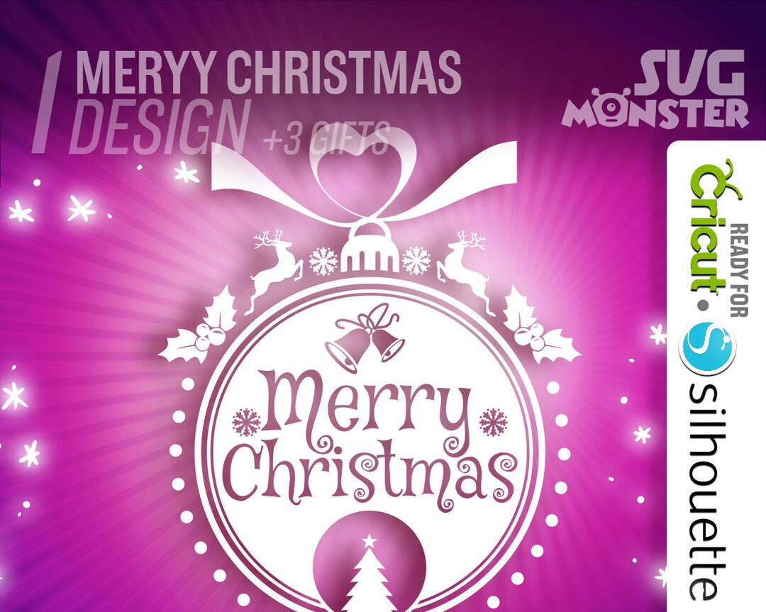 MERRY CHRISTMAS SVG Monograms - Christmas Label Svg Cut Files Cricut ...