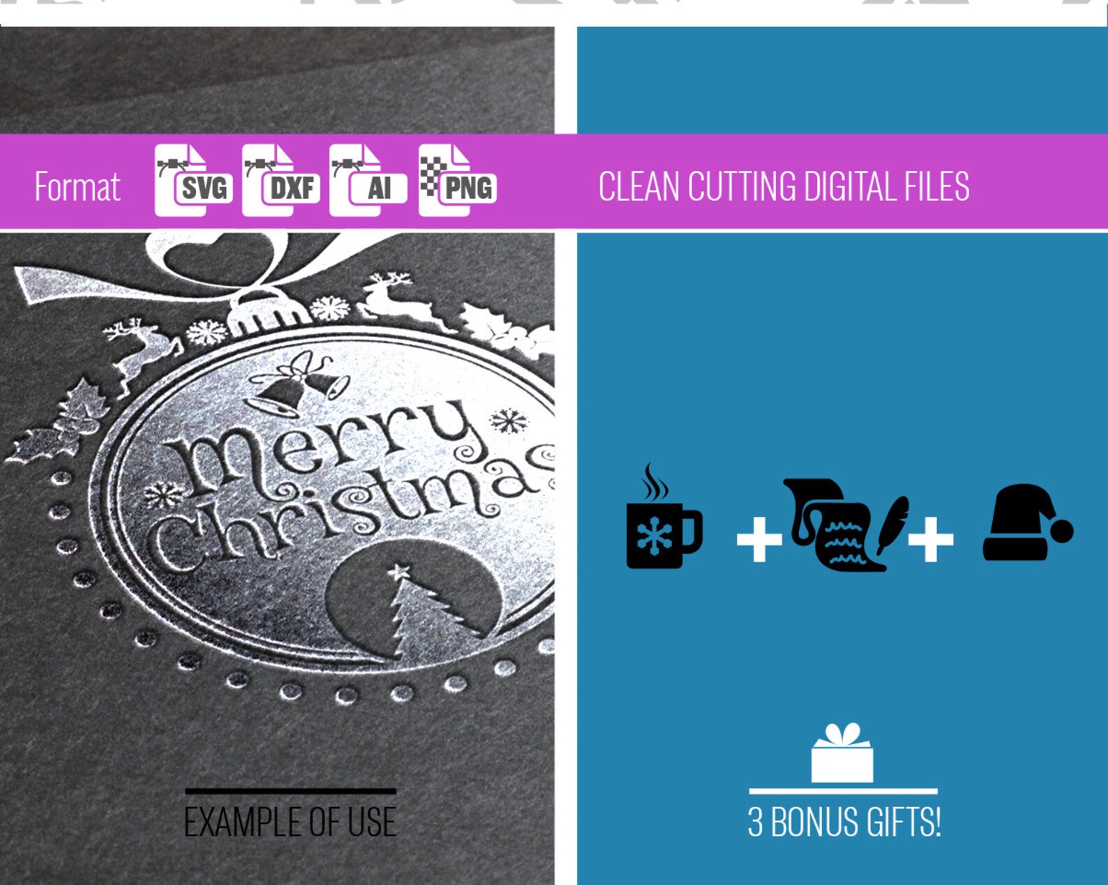 MERRY CHRISTMAS SVG Monograms Christmas Label Svg Cut Files Cricut ...