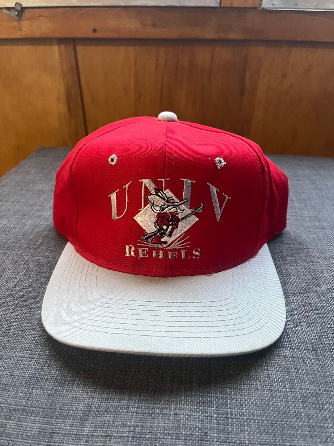 Vintage UNLV Snapback Hat Hey Reb Logo Made in Korea Great - Etsy