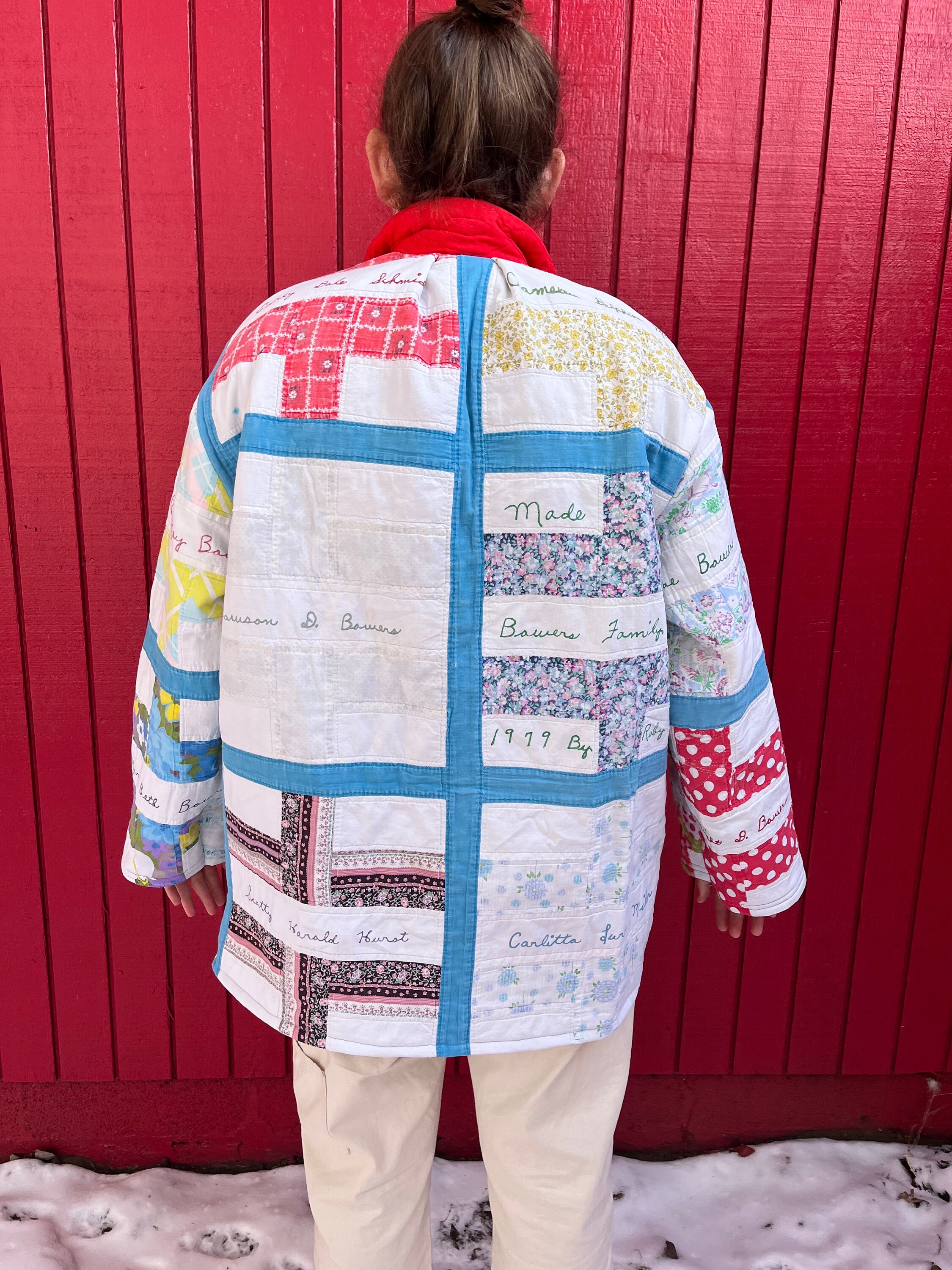 1979 Signature Quilt Jacket Coat. Multicolor. Size Unisex - Etsy