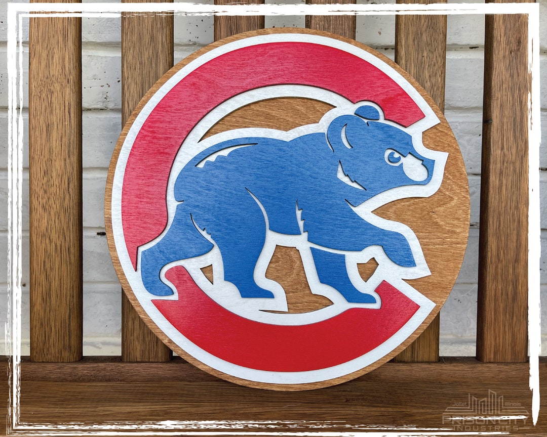Chicago Cubs Sign Cubs Wall Art MLB Fan Gift Cubs Home Decor Cubs Man ...