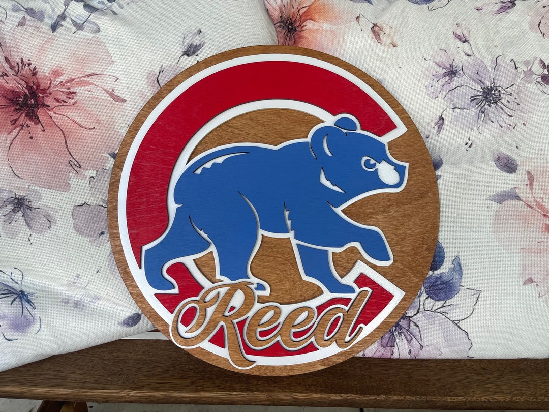 Custom Chicago Cubs Sign Personalized Cubs Wall Art MLB Fan Gift Custom ...