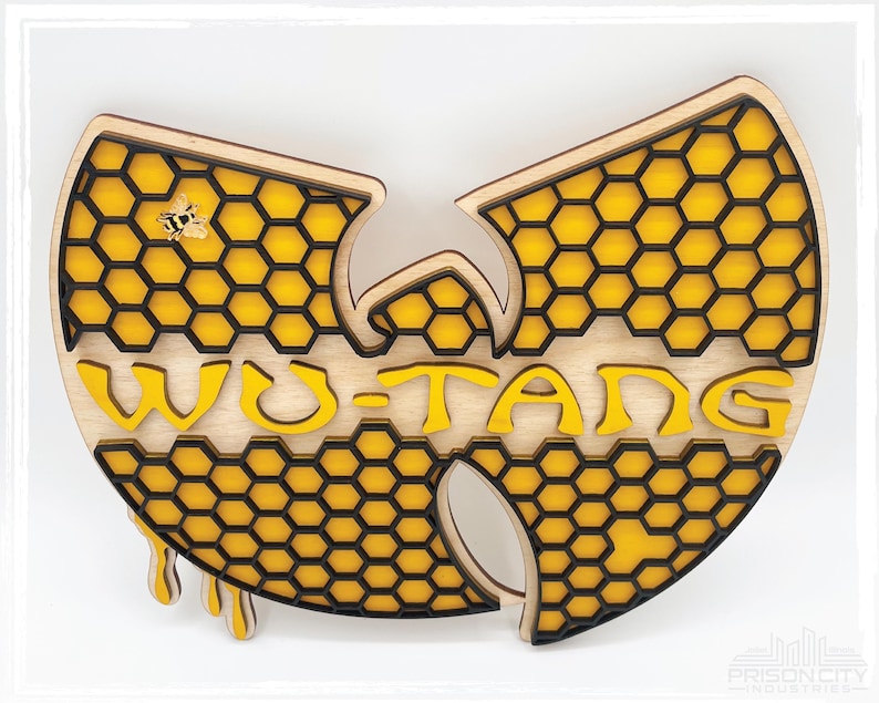 Custom Honeycomb Wu Tang Sign Killer Bees Wall Art Wu Tang Clan ...