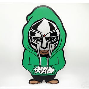 Custom MF DOOM Wood Sign Hip Hop Wall Art Rap Fan Gift MF Doom Mask ...