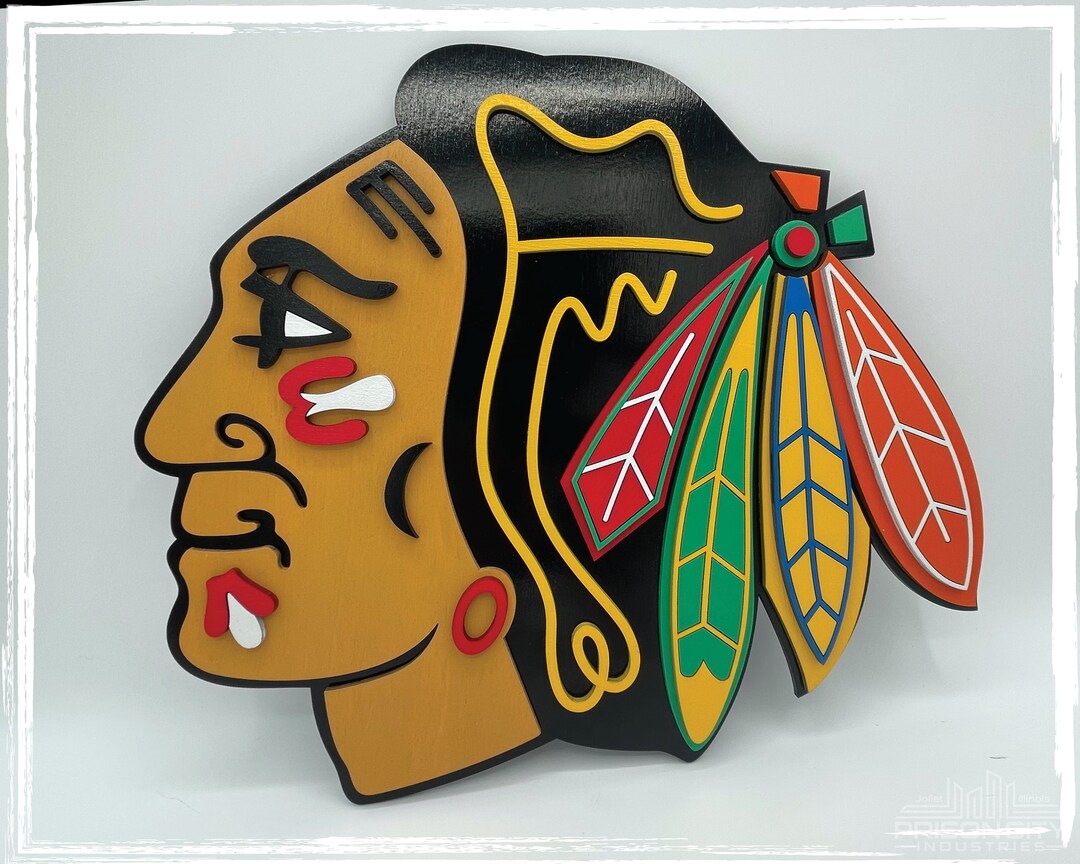 Custom Chicago Blackhawks Sign Personalized Sports Decor Fan Cave Wall ...