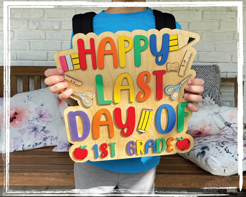 Personalized Back to School Sign Custom First Day of School Board Kids ...