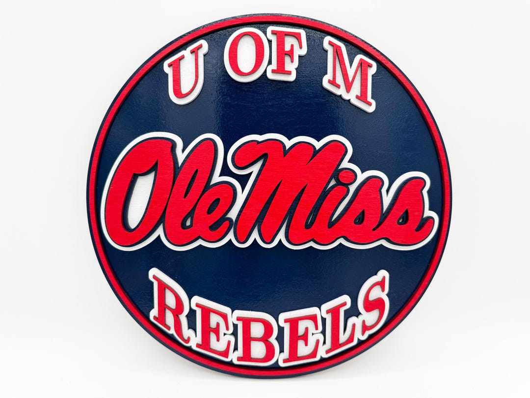 Custom Ole Miss Personalized Wooden Sign University of Mississippi Fan ...