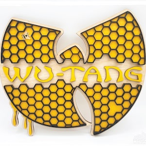 Custom Honeycomb Wu Tang Sign Killer Bees Wall Art Wu Tang Clan ...
