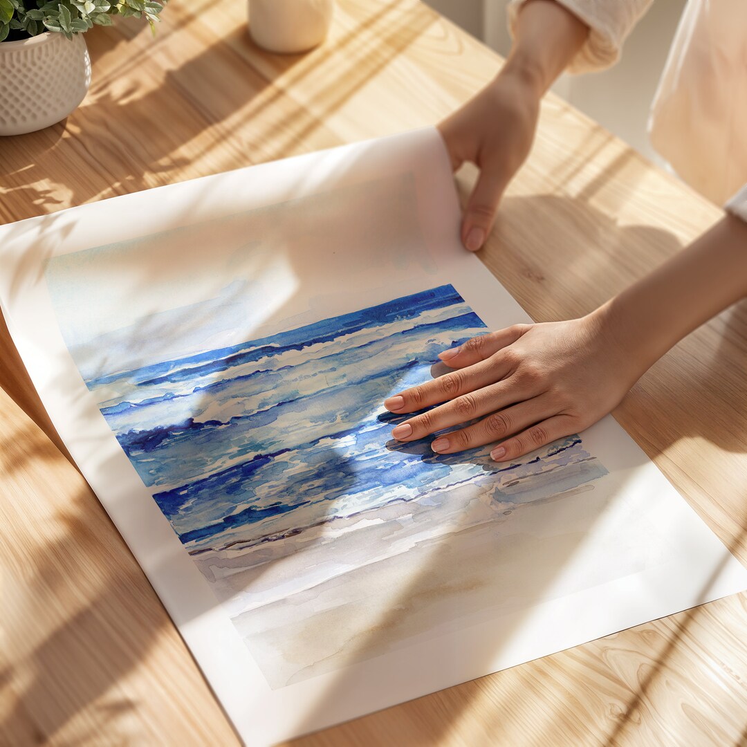 Sea Art Print, Watercolor Print, Ocean Print, Sea Wall Art - Etsy