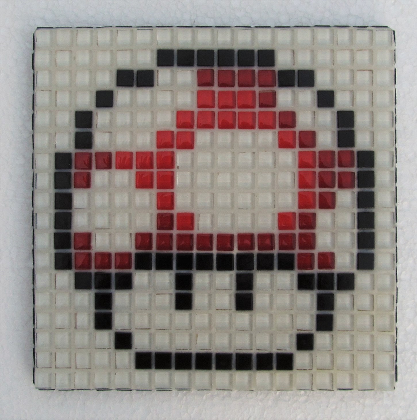 Super Mario Powerup Handmade Mosaic Wall Art Glass Mosaic Wall Art ...