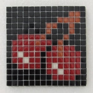 Original Pacman Mosaic Wall Art; Pacman Ghost; Shadow; Blinky; Vintage ...