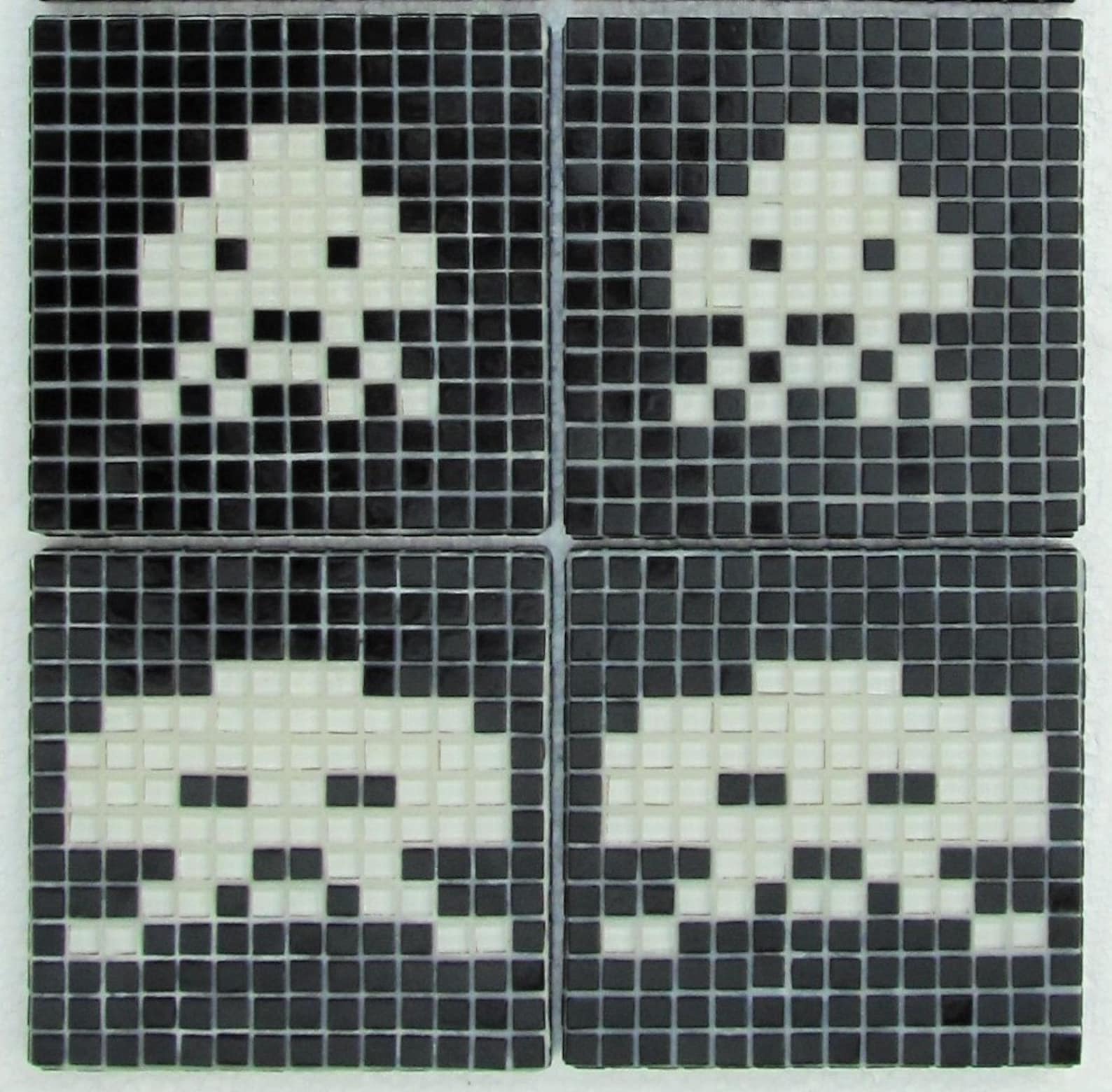 Original Space Invaders Mosaic Wall Art; Set of Three; Vintage Arcade ...