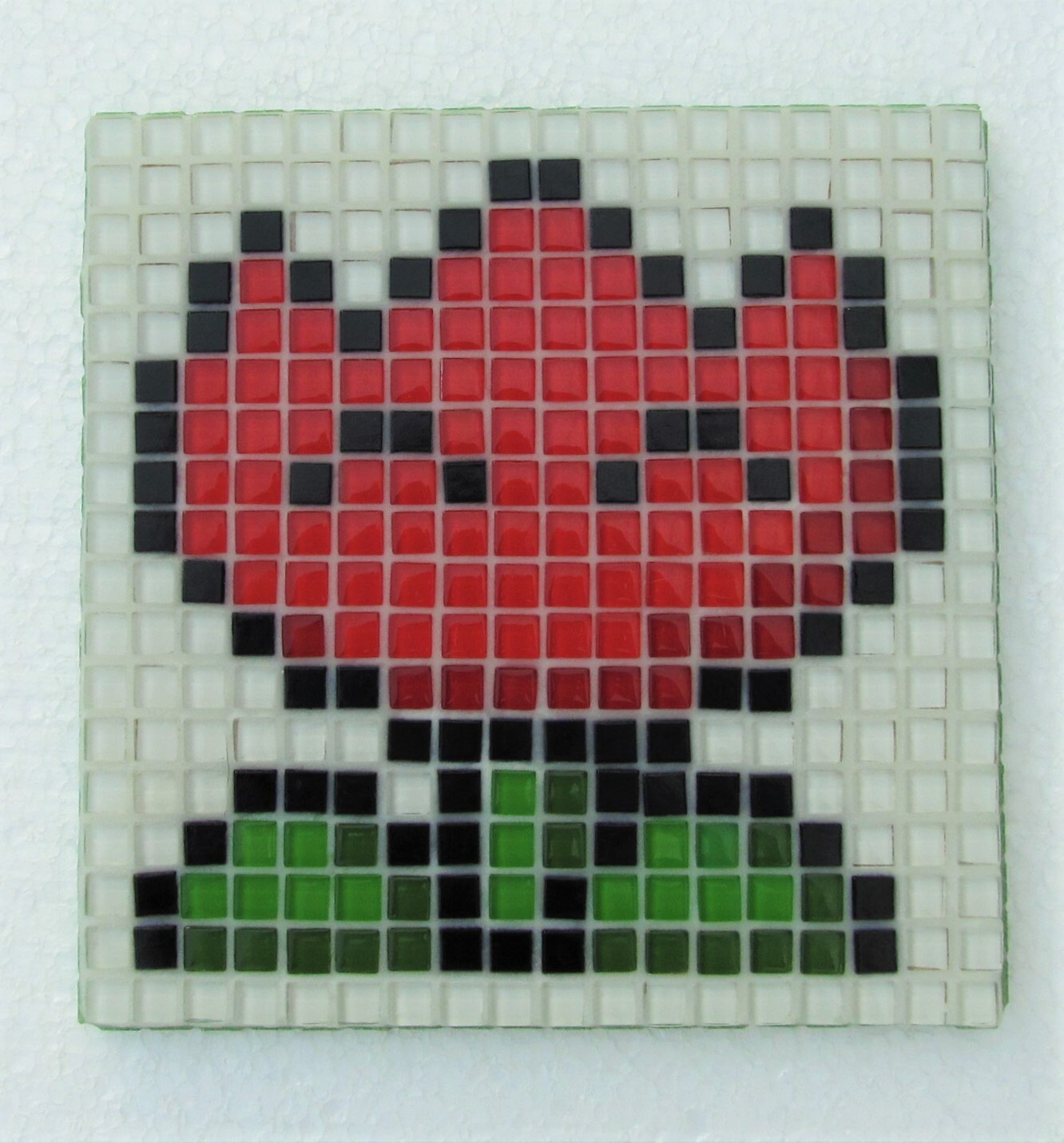 Super Mario Powerup Handmade Mosaic Wall Art Glass Mosaic Wall Art ...
